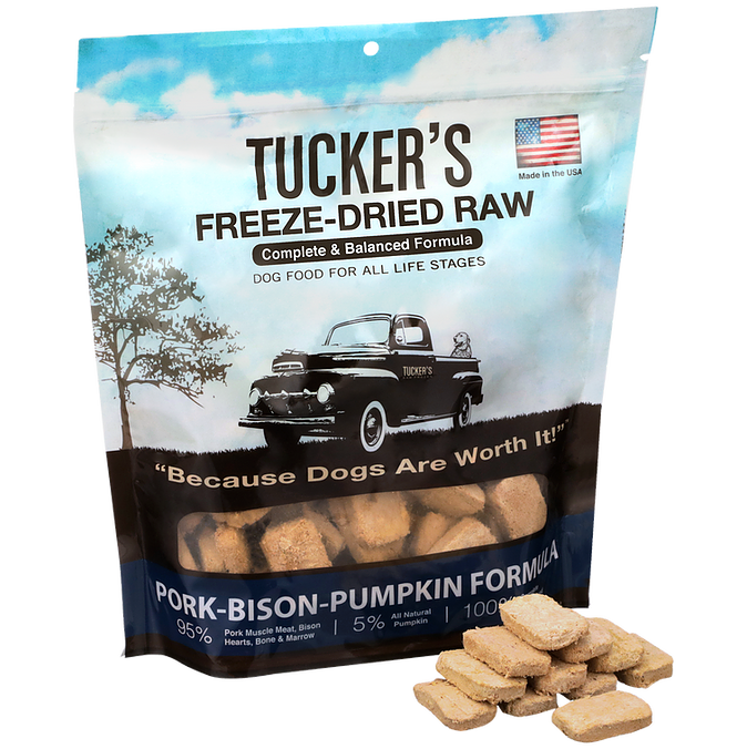 Tucker's Freeze Dried Pork Bison Pumpkin Dog Food - Londonderry, NH ...