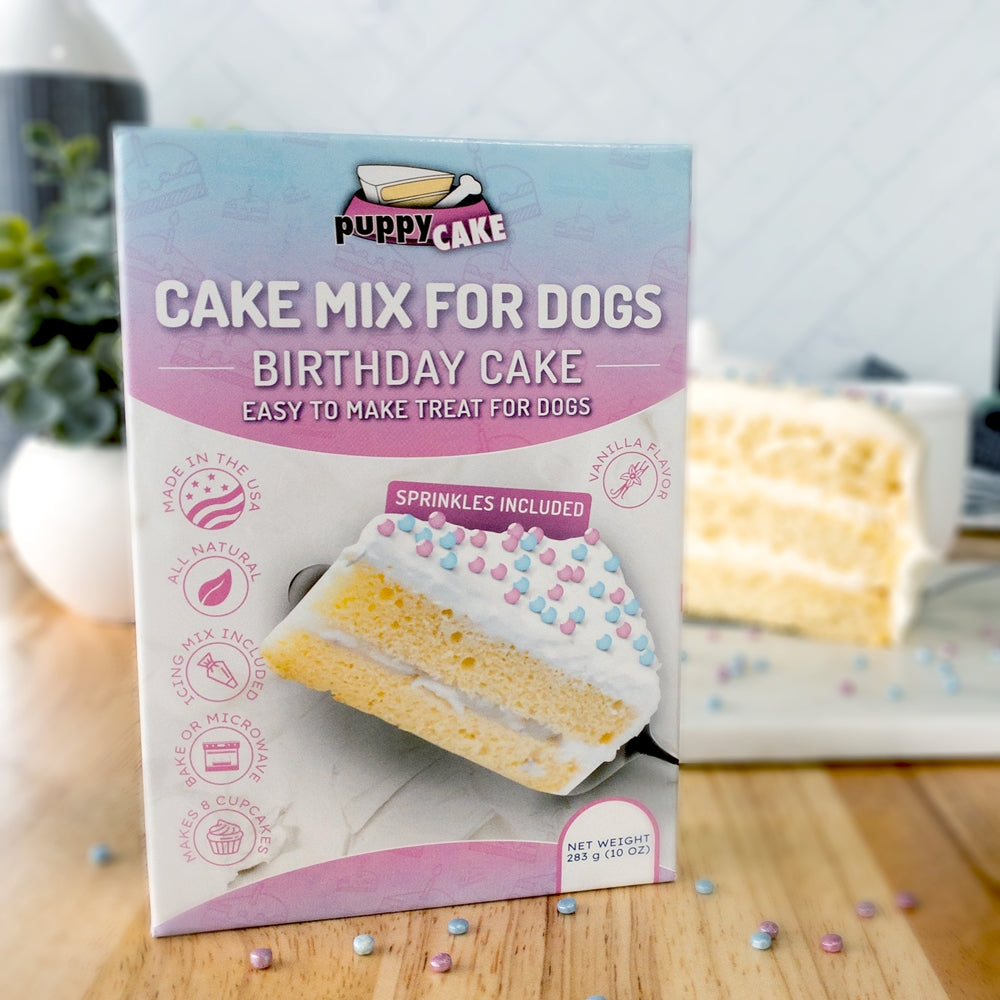 Puppy Cake Mix - Birthday Cake Flavored with Sprinkles - Londonderry ...